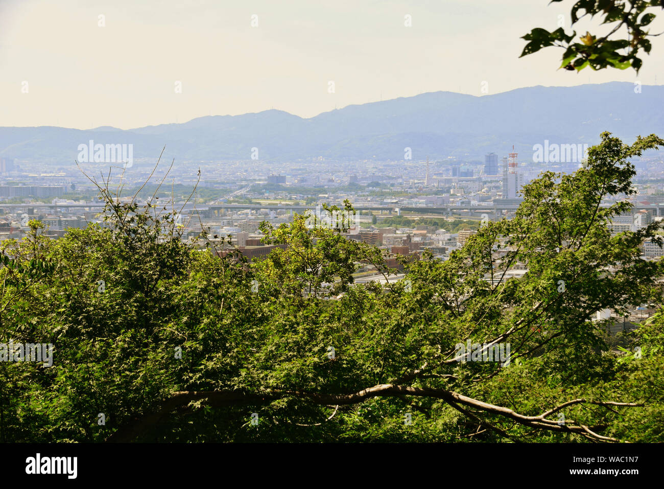Kyoto city view from Fushimi Inari mountain Stock Photo - Alamy