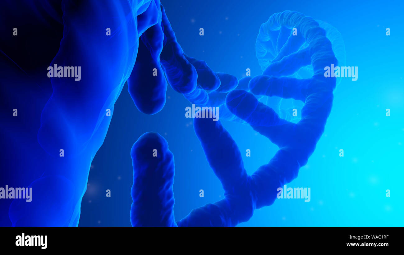 Animation 3d micro dna strand hi-res stock photography and images - Alamy