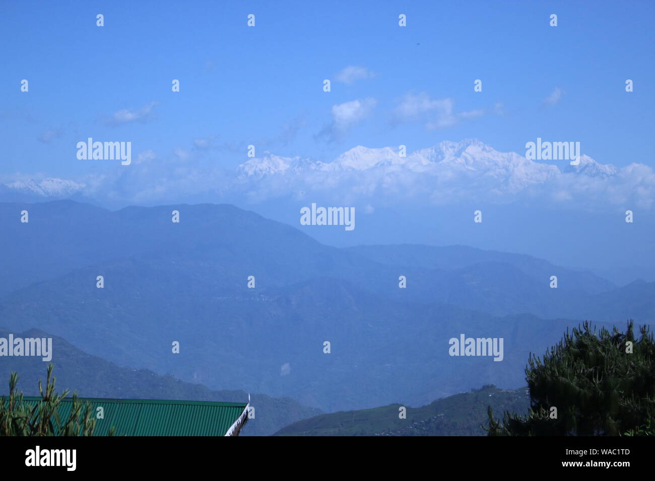 India Darjeeling Hill view Point Stock Photo - Alamy