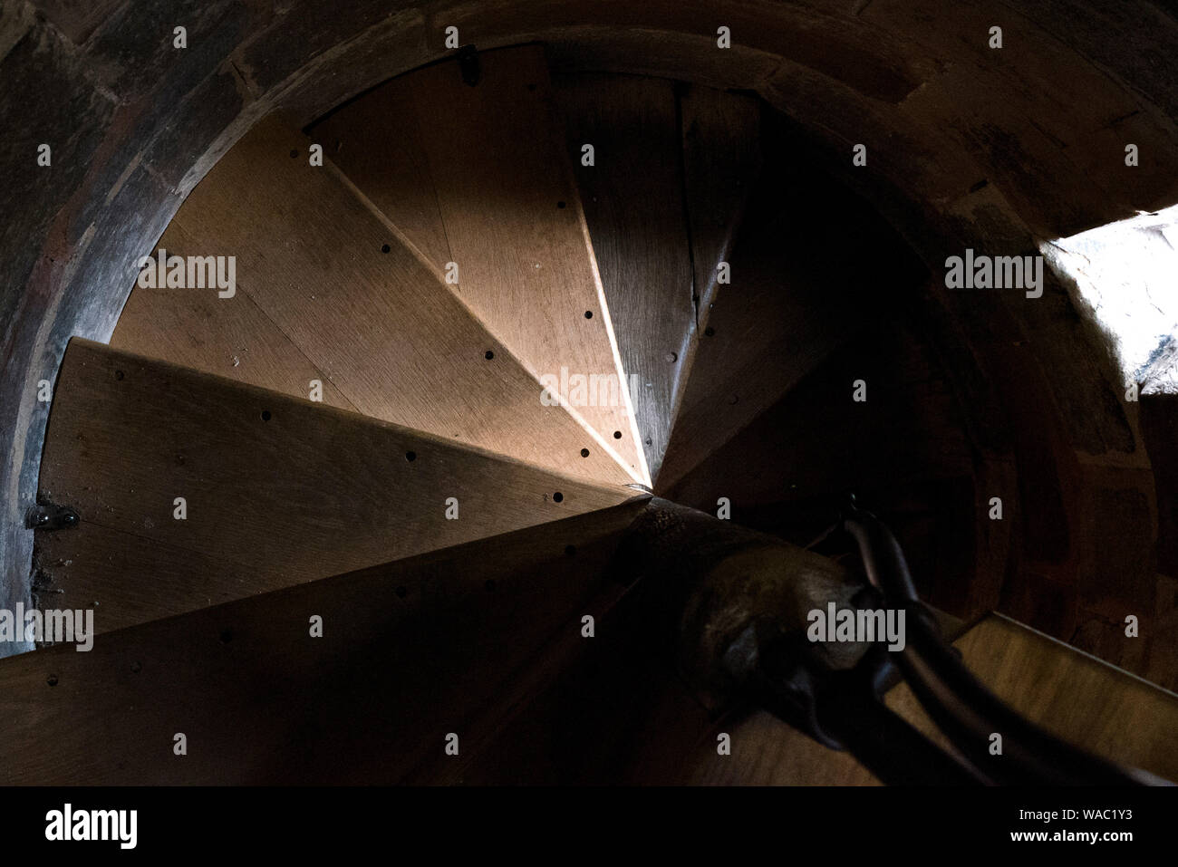 worcester cathedral steps to the top Stock Photo - Alamy