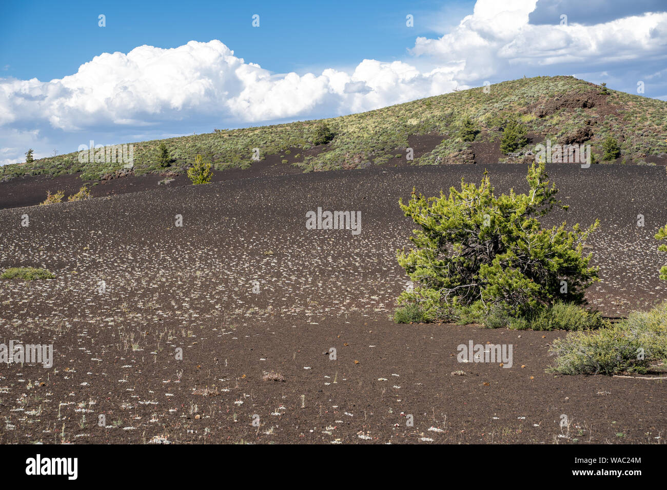 Volcanic rock cinder cone in Craters of the Moon National Monument in ...