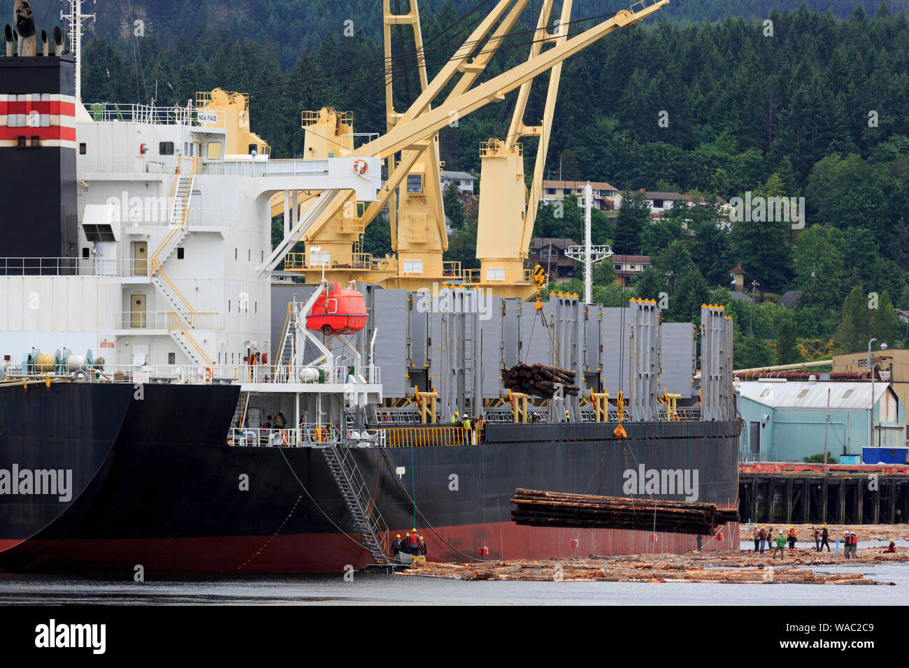 Logging industry canada logs hi-res stock photography and images - Alamy