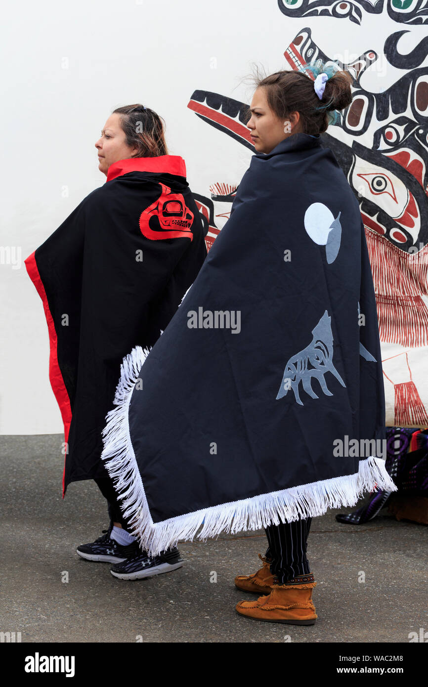 First Nations dancers, Port Alberni, Vancouver Island, British Columbia ...