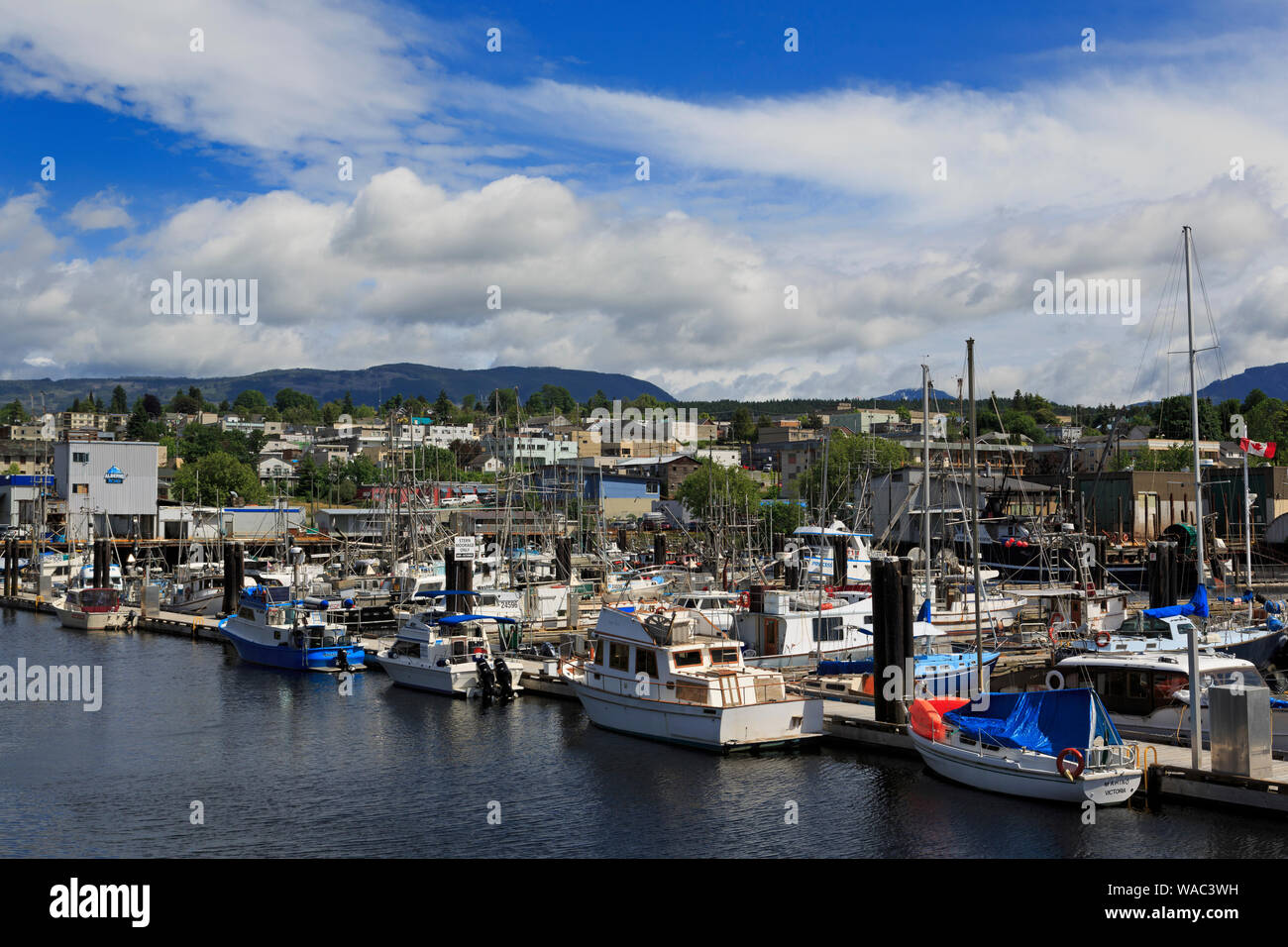 Port alberni fishing harbour vancouver hi-res stock photography and ...