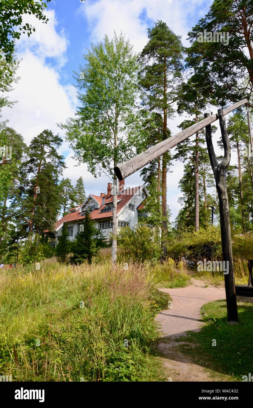 Exterior of 'Ainola', the home of Jean Sibelius, 287322 Ainolankatu FIN ...