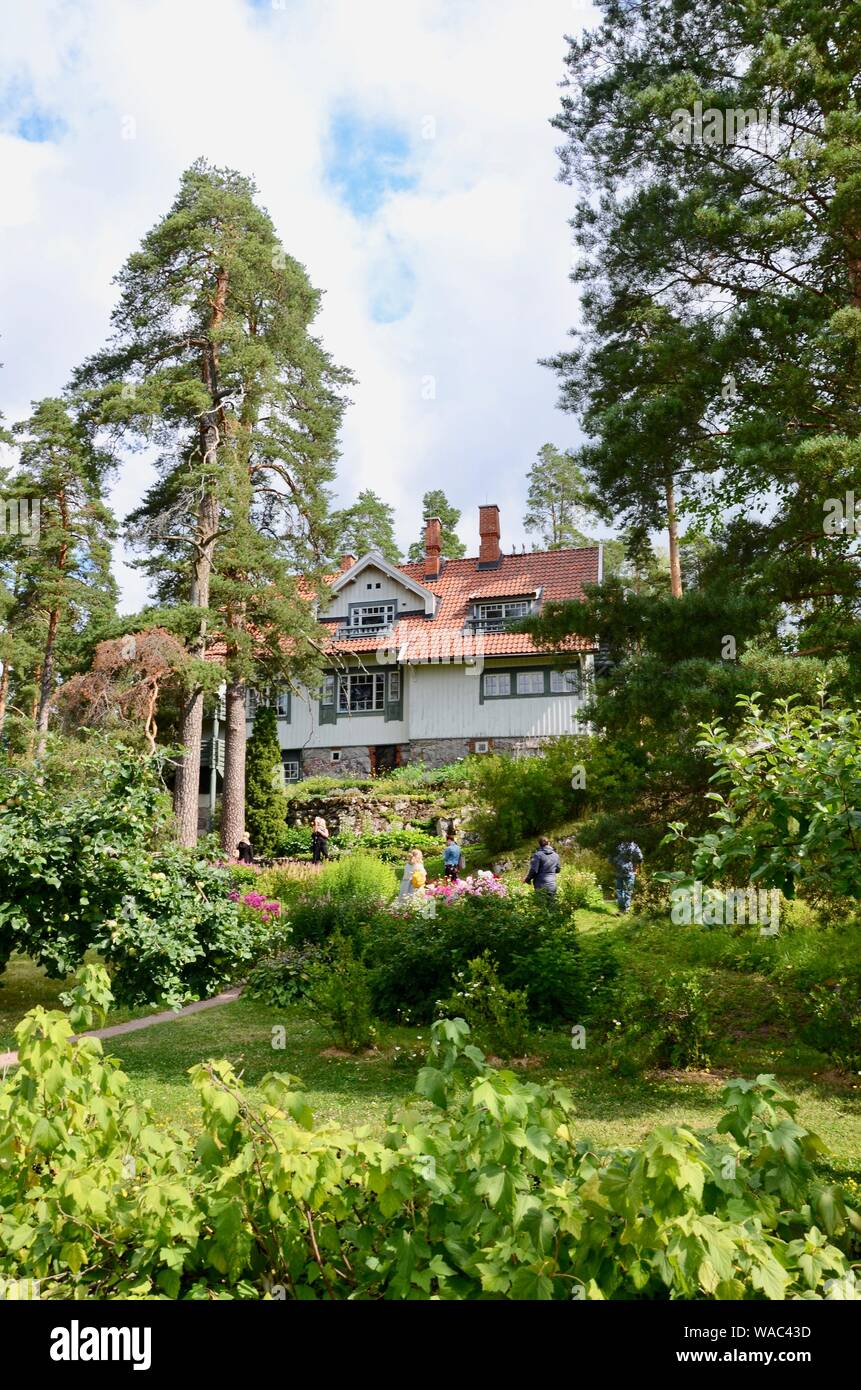 Exterior of 'Ainola', the home of Jean Sibelius, 287322 Ainolankatu FIN-04400 Järvenpää, Finland ...