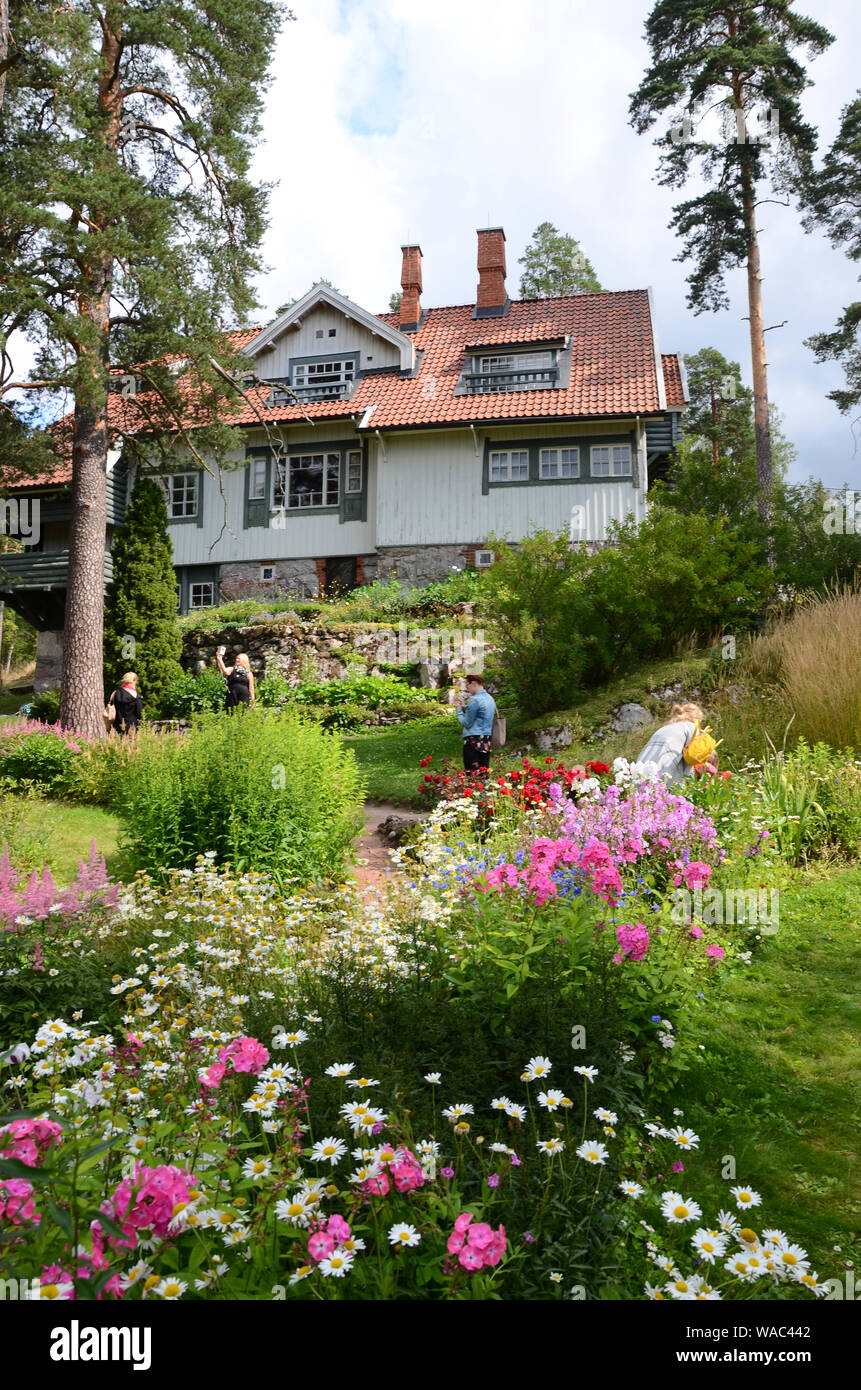 Exterior of 'Ainola', the home of Jean Sibelius, 287322 Ainolankatu FIN ...
