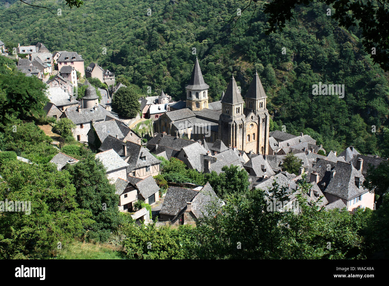 Conques Abbey, France Stock Photo - Alamy