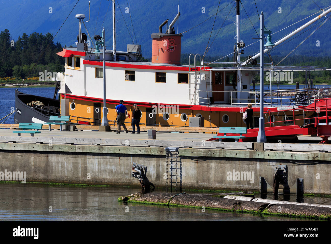 MV Songhee Tugboat, Port Alberni, Vancouver Island, British Columbia, Canada Stock Photo - Alamy