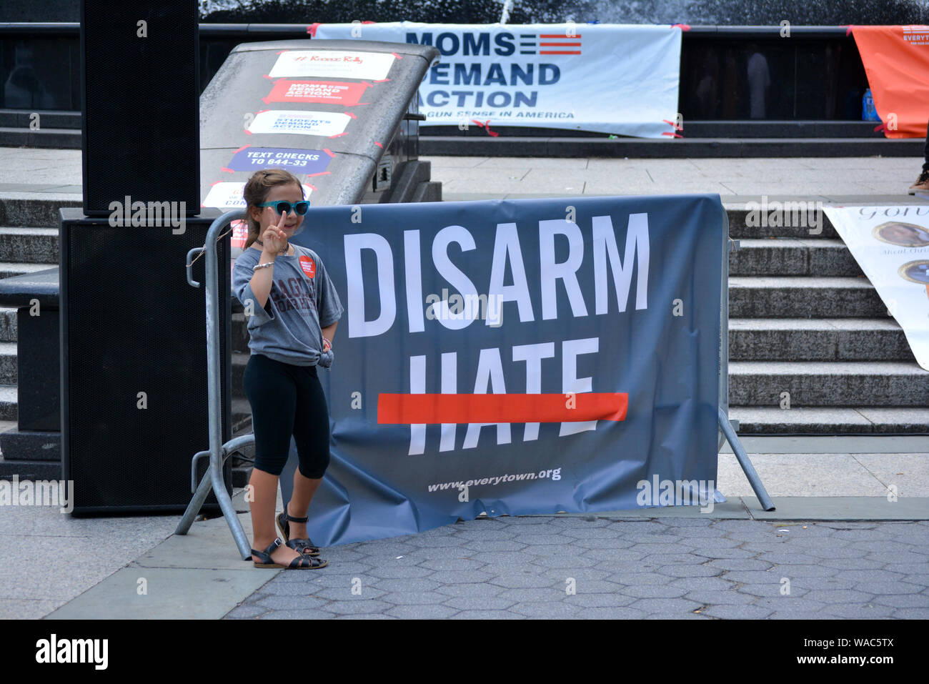 Protest for common sense gun laws in New York City Stock Photo - Alamy