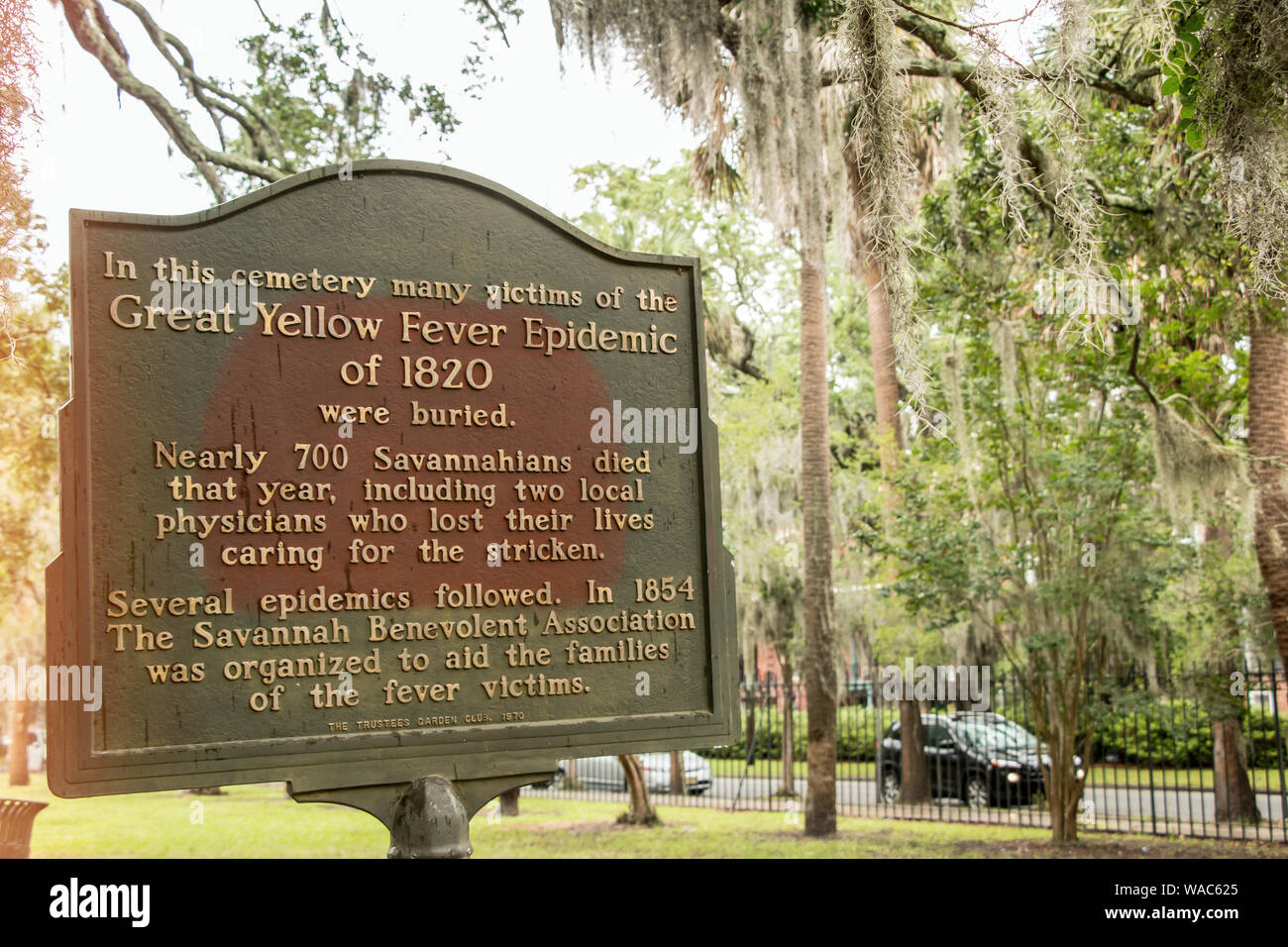 Colonial Cemetery Savannah High Resolution Stock Photography and Images ...