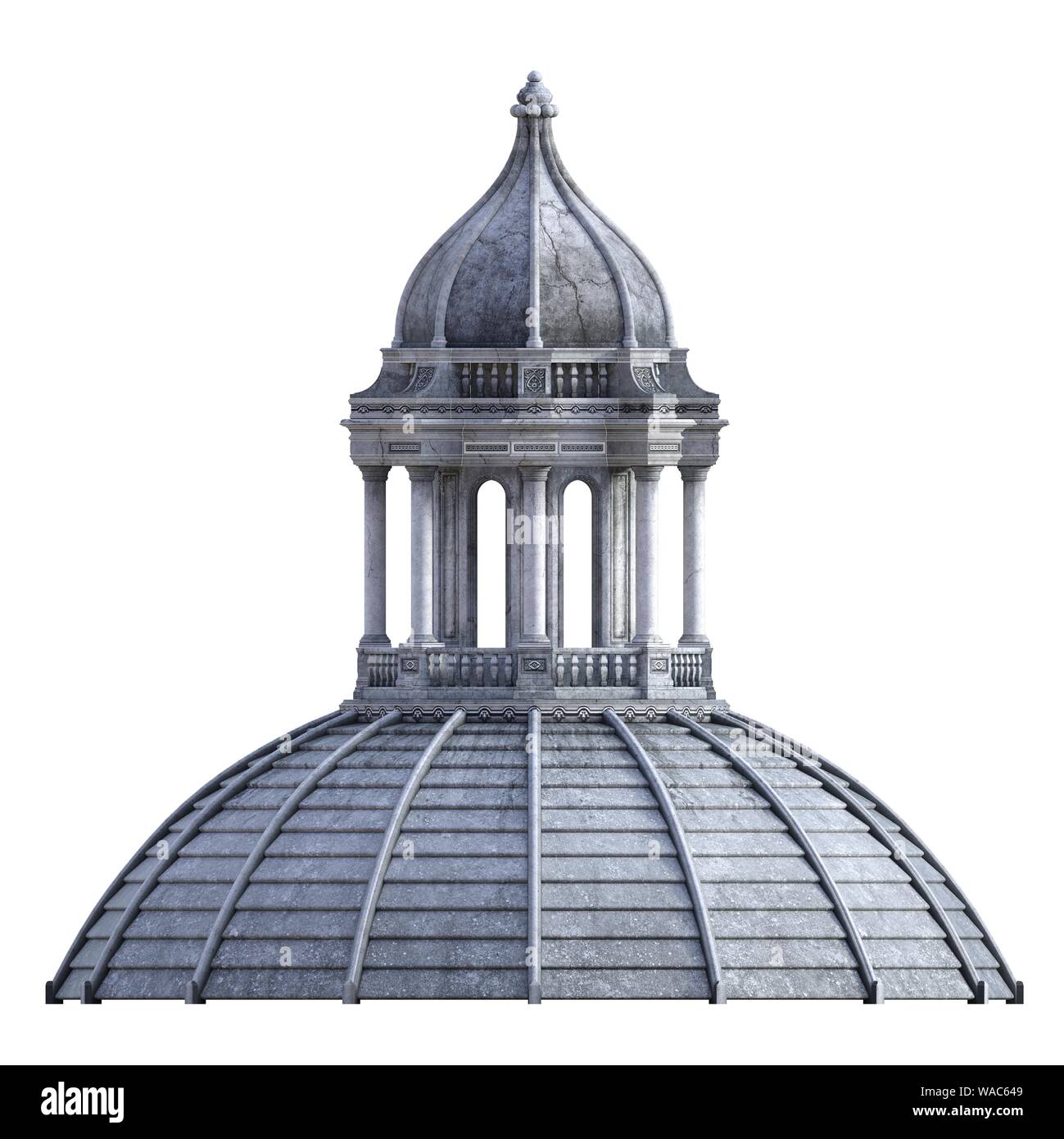 3D Illustration of a fictional Renaissance Building Stock Photo - Alamy