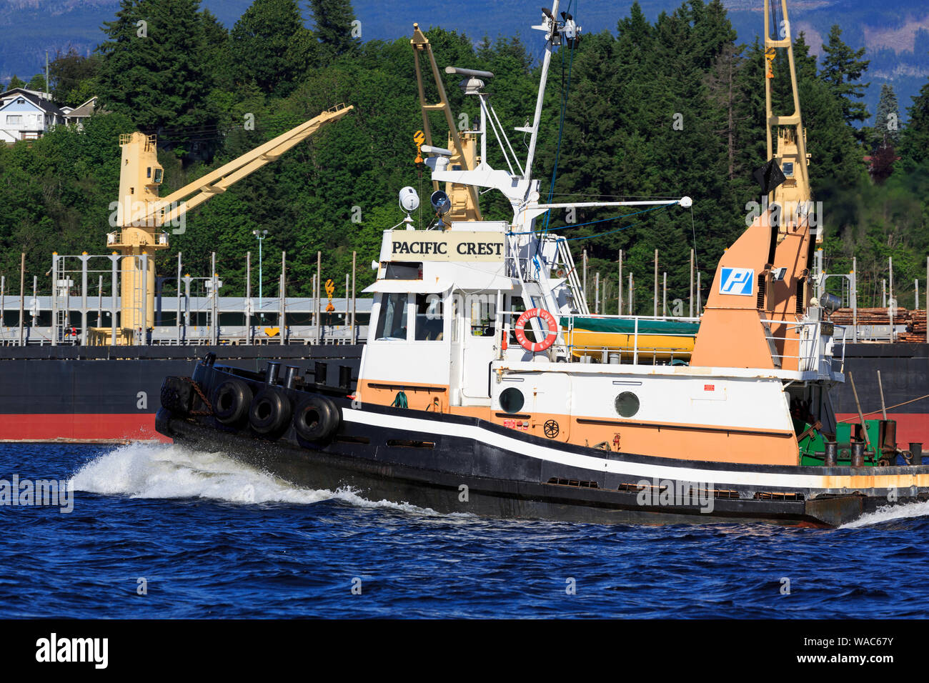 Tugboat, Port Alberni, Vancouver Island, British Columbia, Canada Stock Photo - Alamy