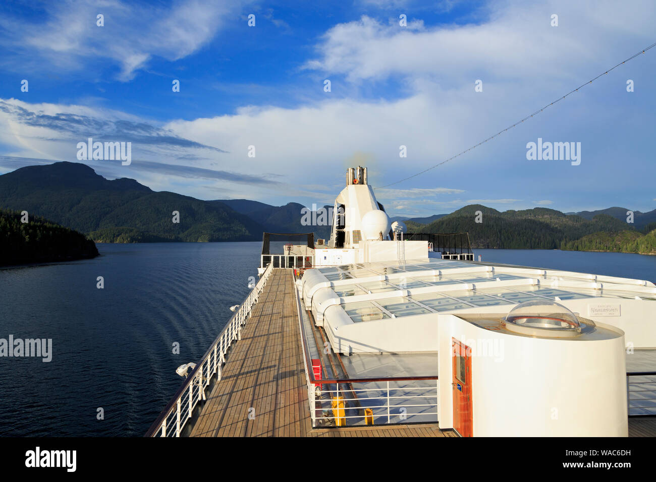 Cruise ship in Barkley Sound, Port Alberni, Vancouver Island, British ...