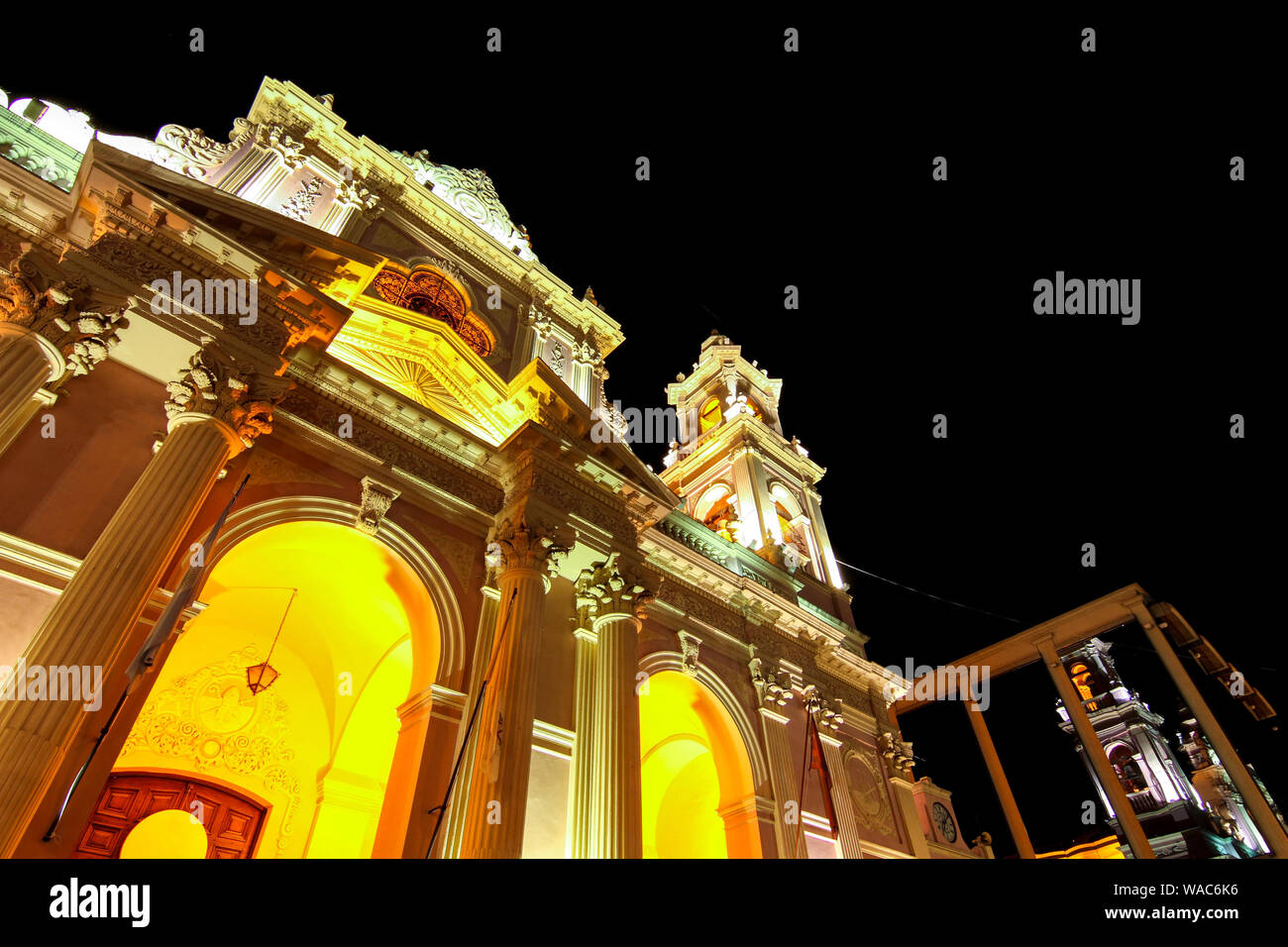 View on the Cathedral Basilica of Salta, Argentina, South America at ...