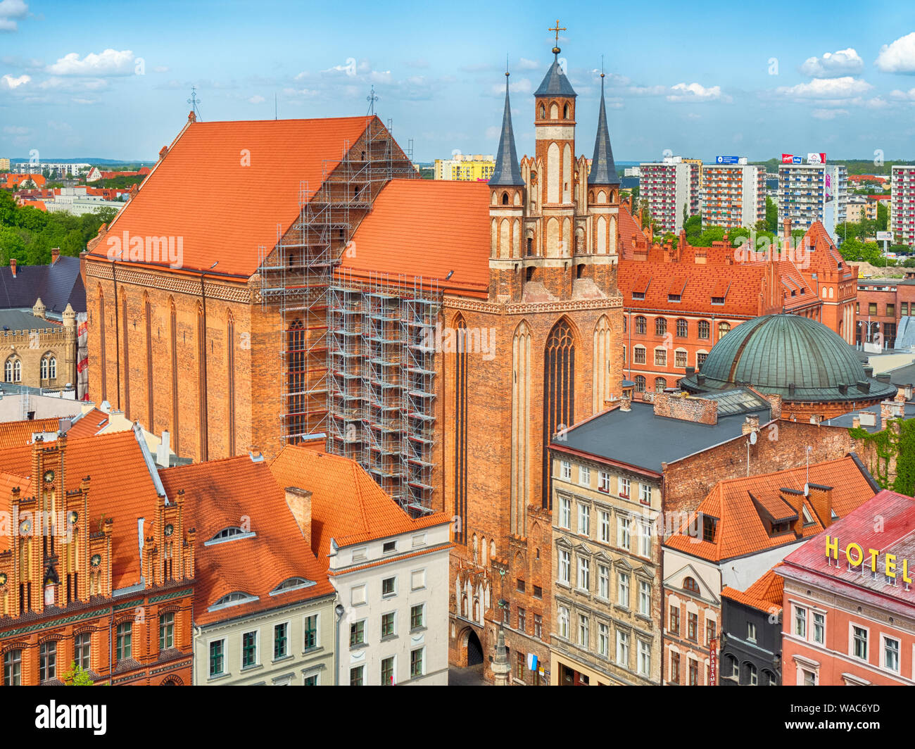 Church of the Assumption of the Virgin Mary seen from tower of the Old ...