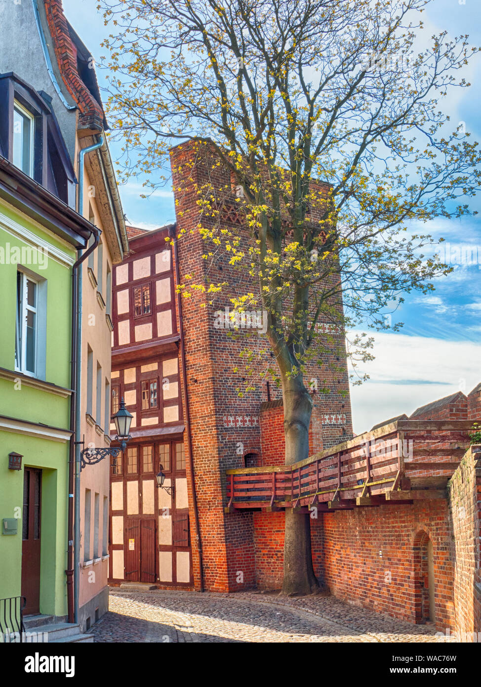 Leaning Tower of Torun, Poland Stock Photo - Alamy