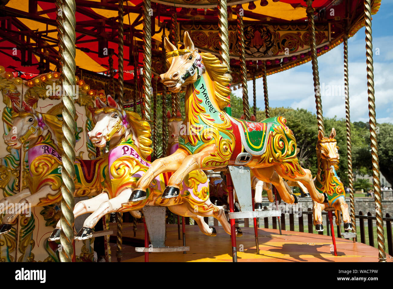 Roundabout horse hi-res stock photography and images - Alamy