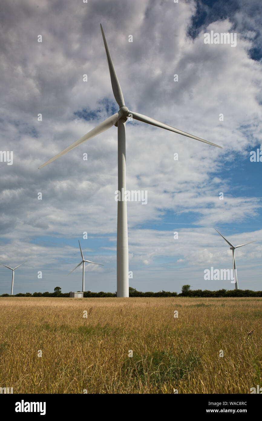 Renewable energy wind turbines Stock Photo - Alamy