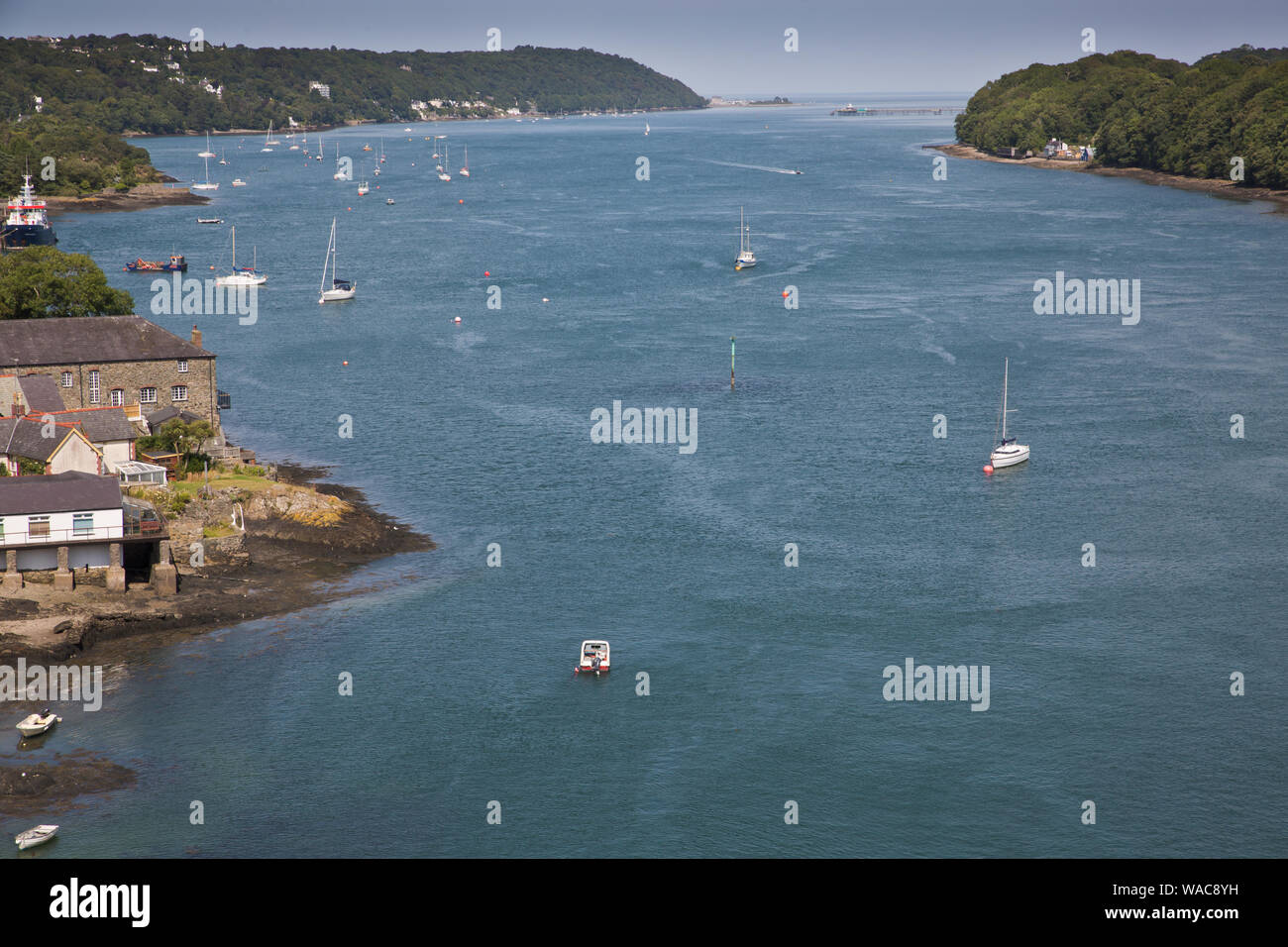 Sailing Boats Menai Straits Wales High Resolution Stock Photography and ...