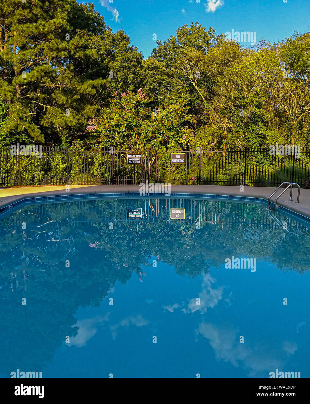 Swimming Pool Reflection Stock Photo - Alamy