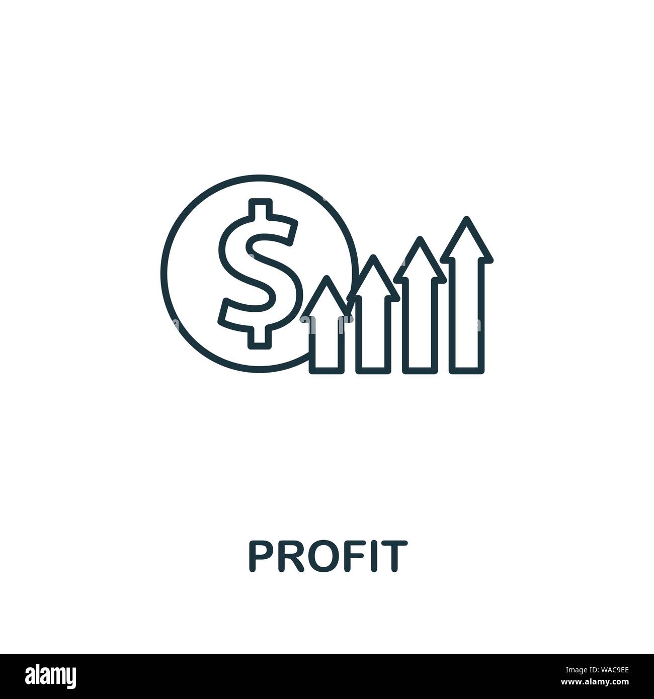 Icon profit increase Stock Vector Images - Alamy