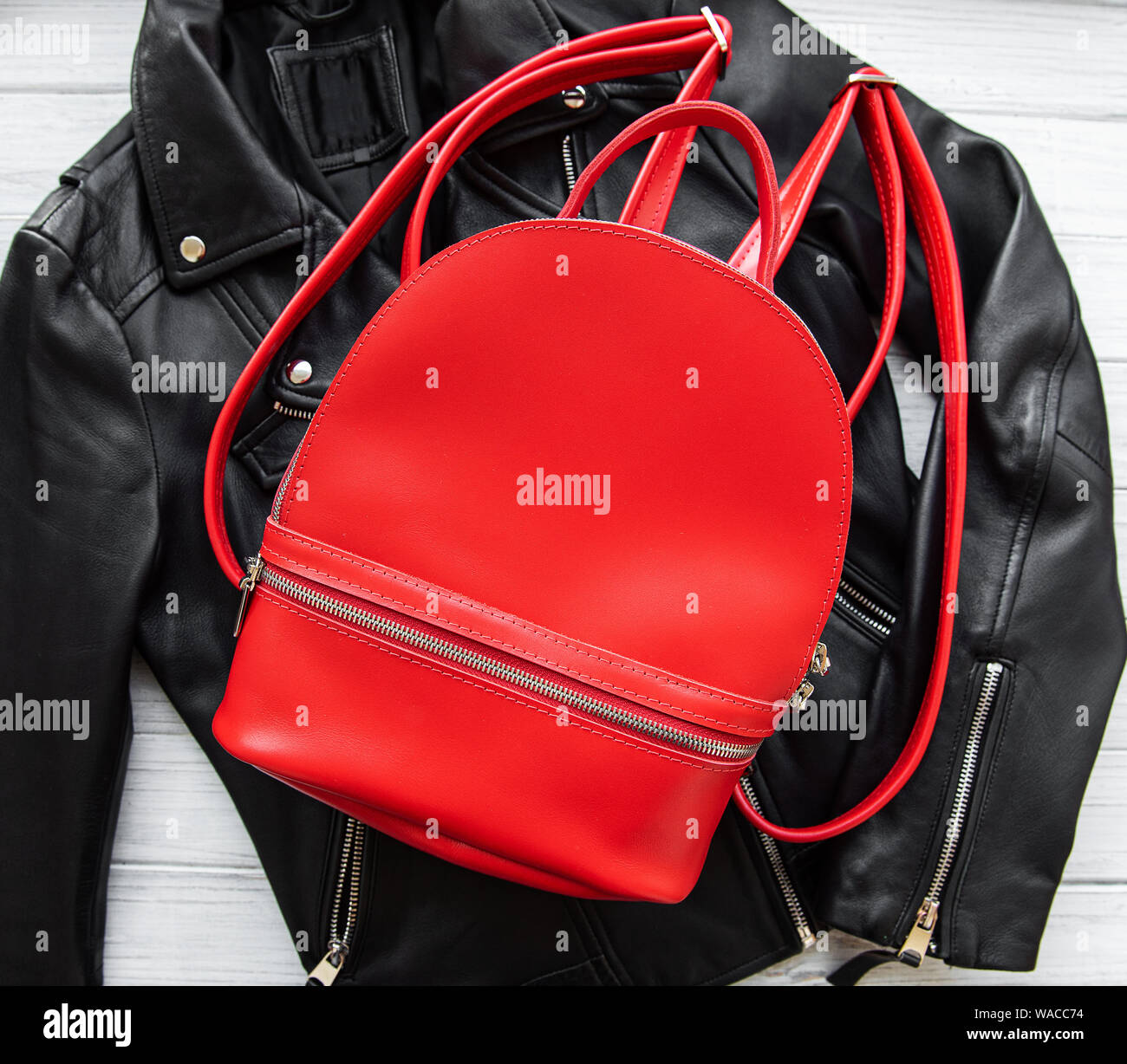 Leather backpack hi-res stock photography and images - Alamy