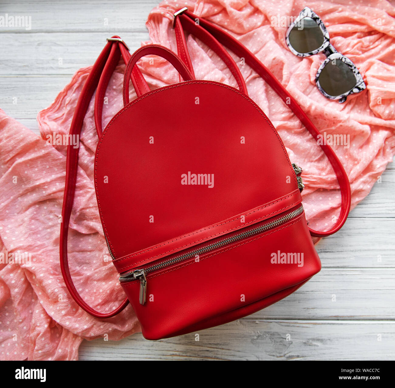 Leather backpack hi-res stock photography and images - Alamy