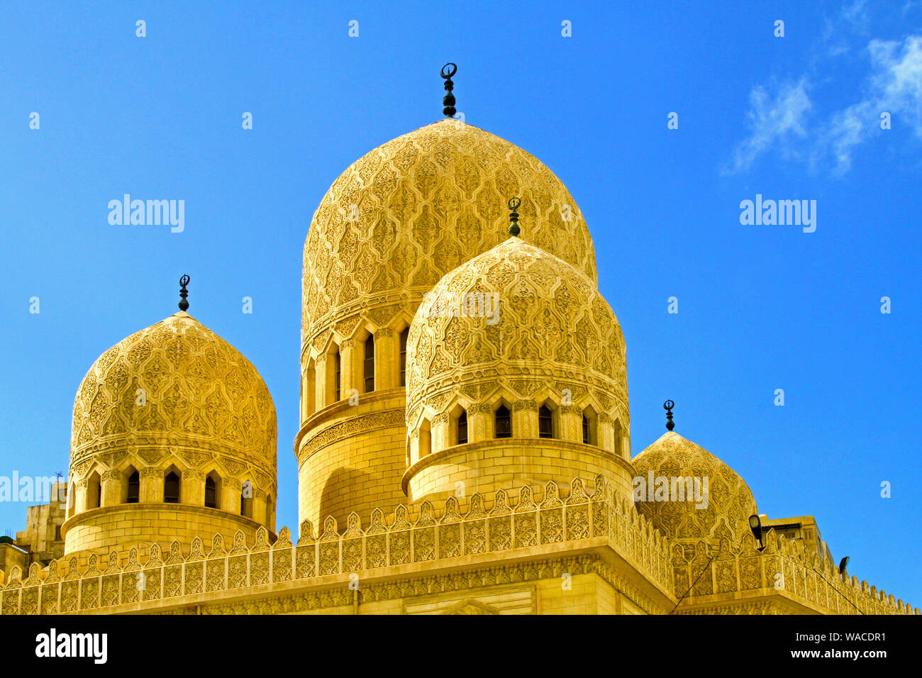 Detail of ancient mosque domes and minarets Stock Photo - Alamy