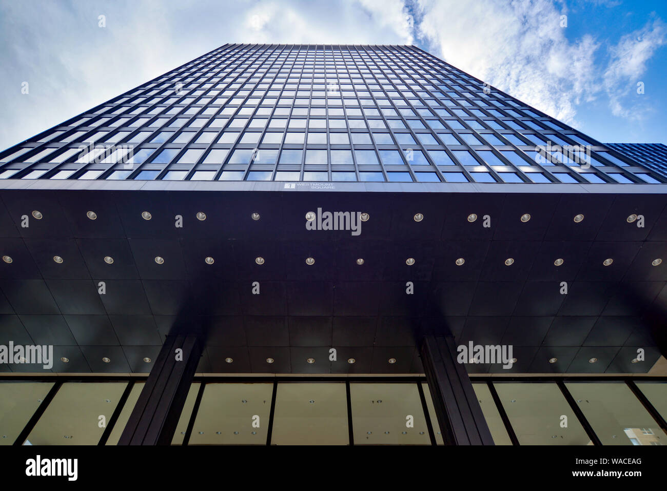 Sky Perspective View of one of the three towers of the Westmount square ...