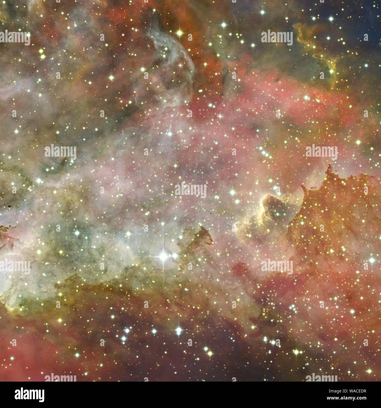 Nebula an interstellar cloud of stars dust. Deep space image. Elements ...