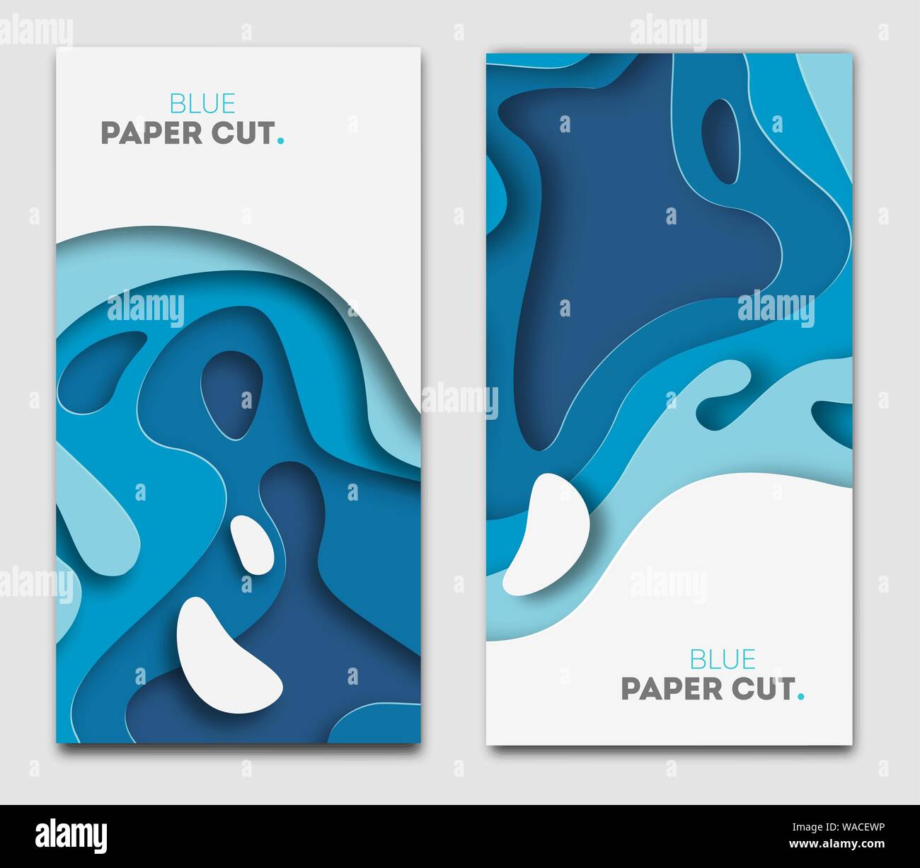Paper cut design concept for flyers, presentations and posters. Vector abstract carving art ...