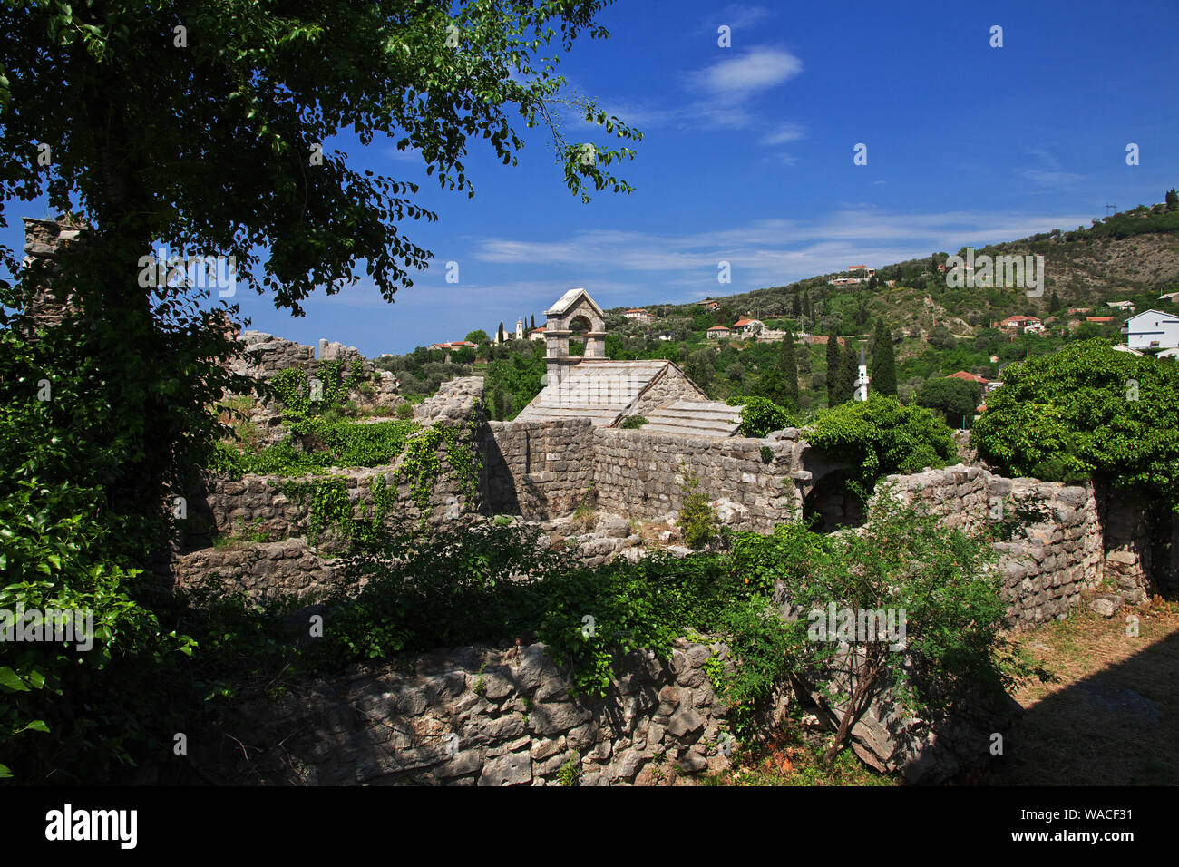 Ancient ruins of Stari Bar, Montenegro Stock Photo - Alamy