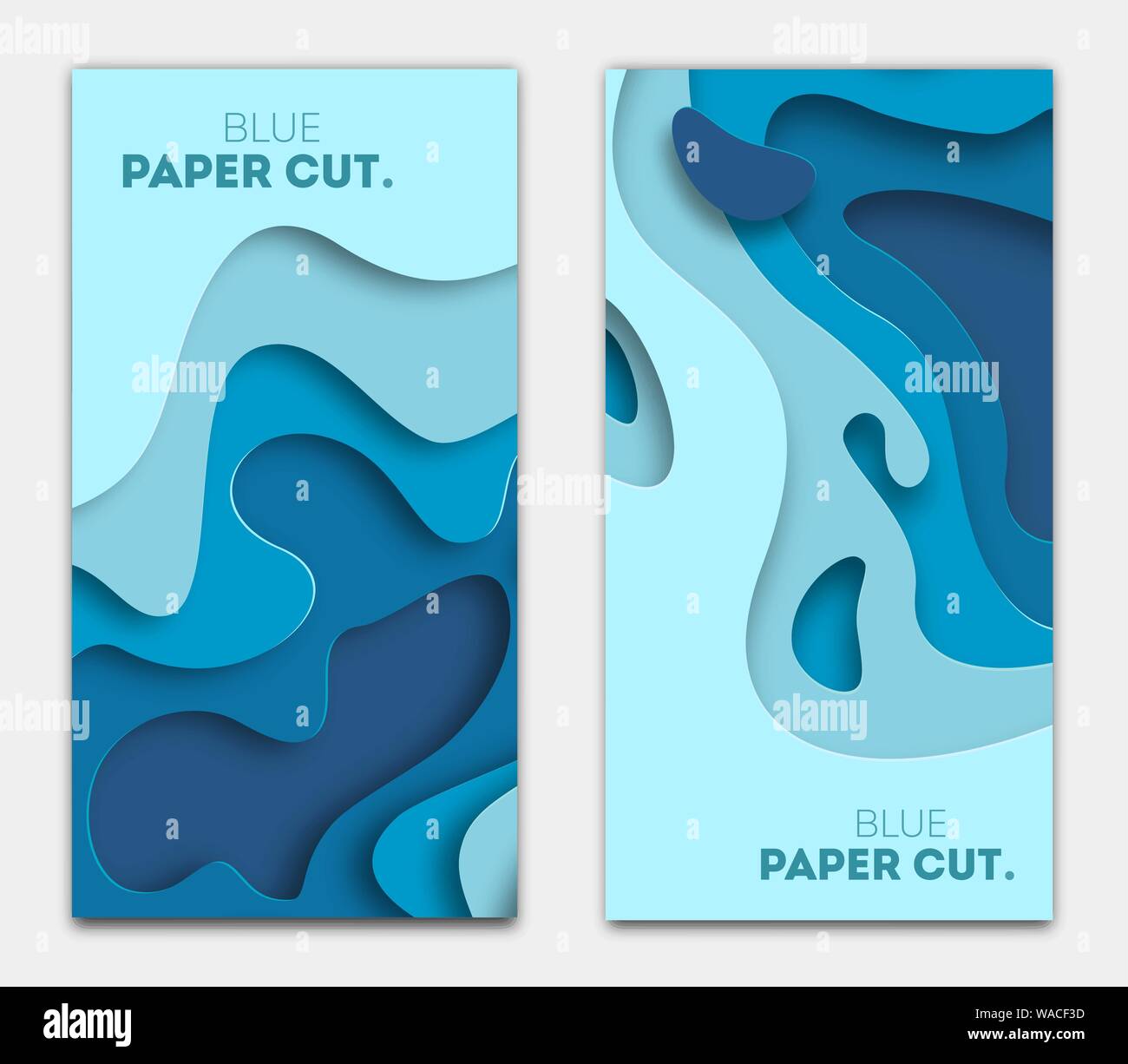 Paper cut design concept for flyers, presentations and posters. Vector ...