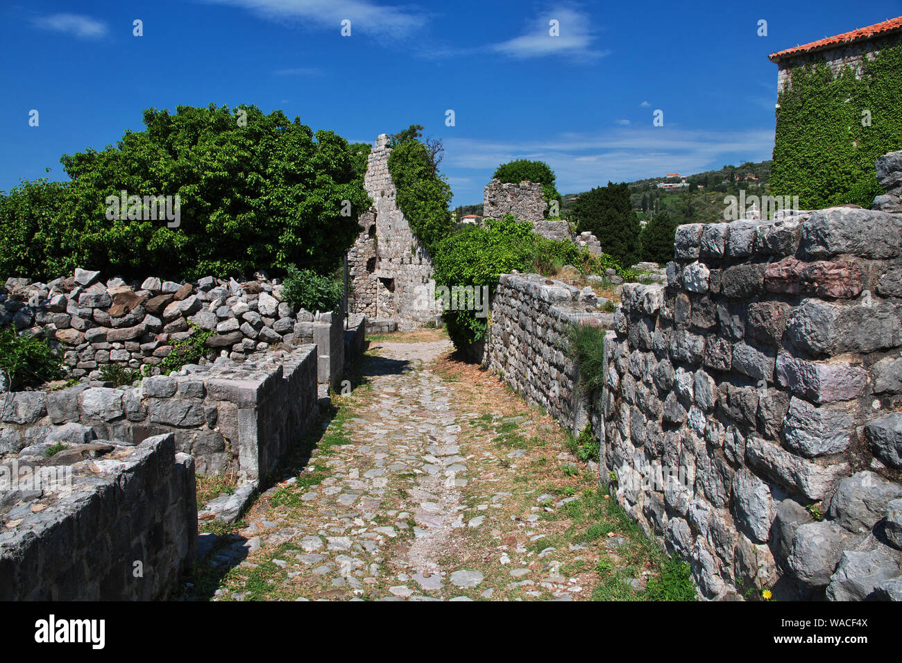 Ancient ruins of Stari Bar, Montenegro Stock Photo - Alamy