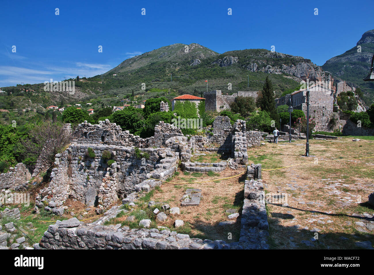 Ancient ruins of Stari Bar, Montenegro Stock Photo - Alamy