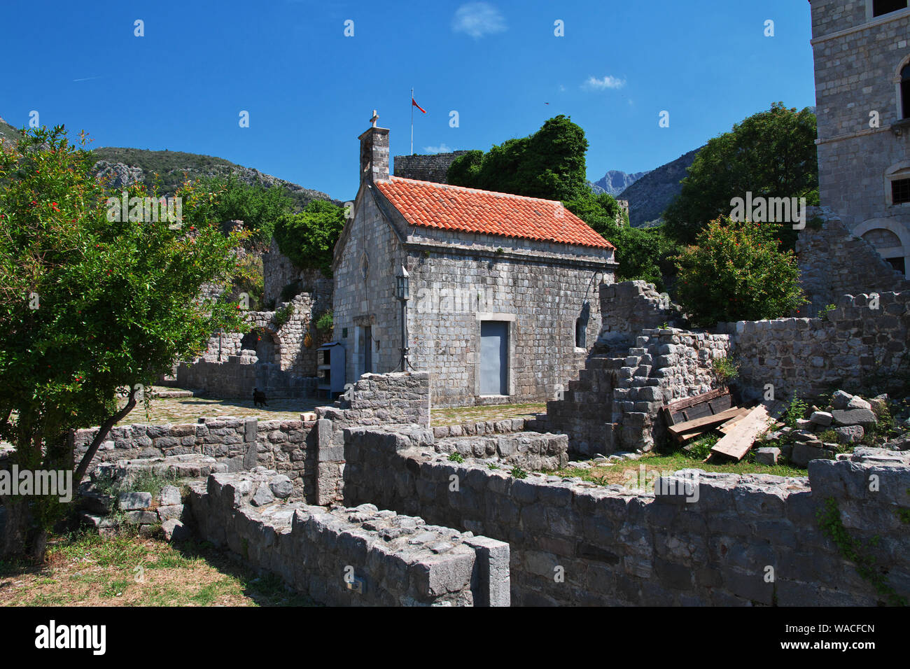 Ancient ruins of Stari Bar, Montenegro Stock Photo - Alamy