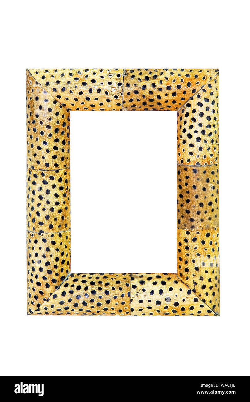 African pattern frame isolated included clipping path Stock Photo - Alamy