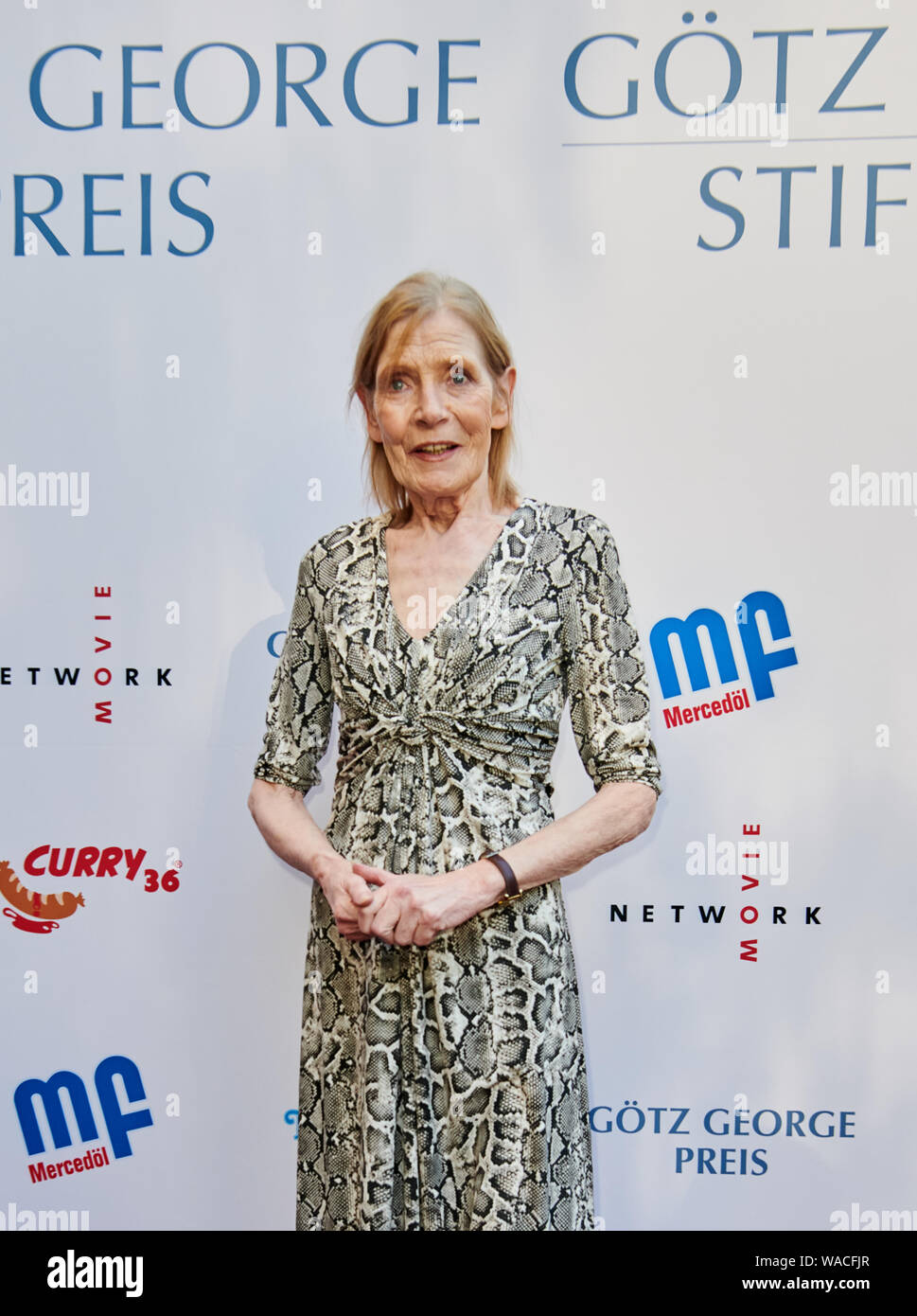 19 August 2019, Germany (German), Berlin: Margit Carstensen, actress and winner of the Götz ...