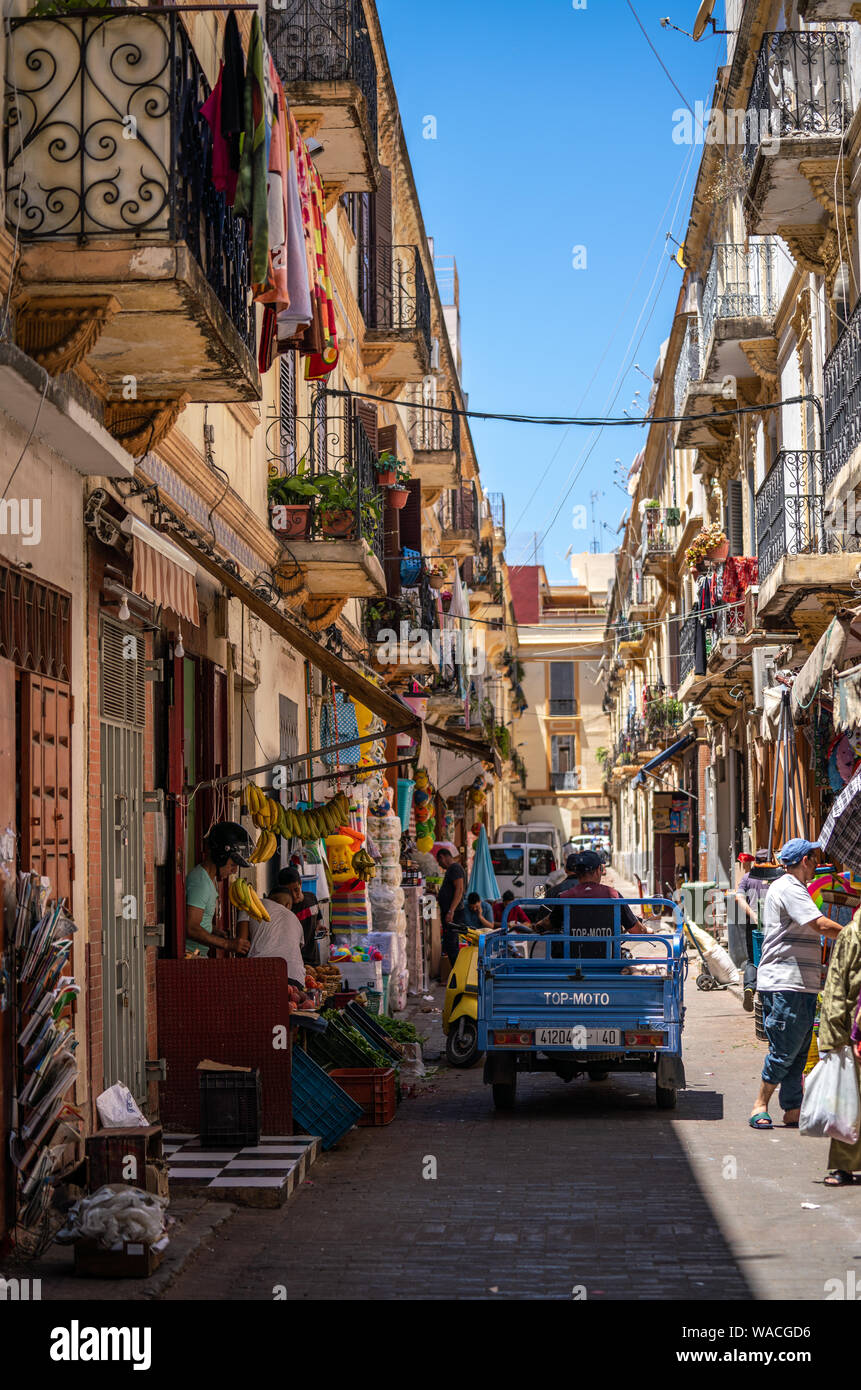 Jewish Quarter. Tangier, Morocco Stock Photo - Alamy