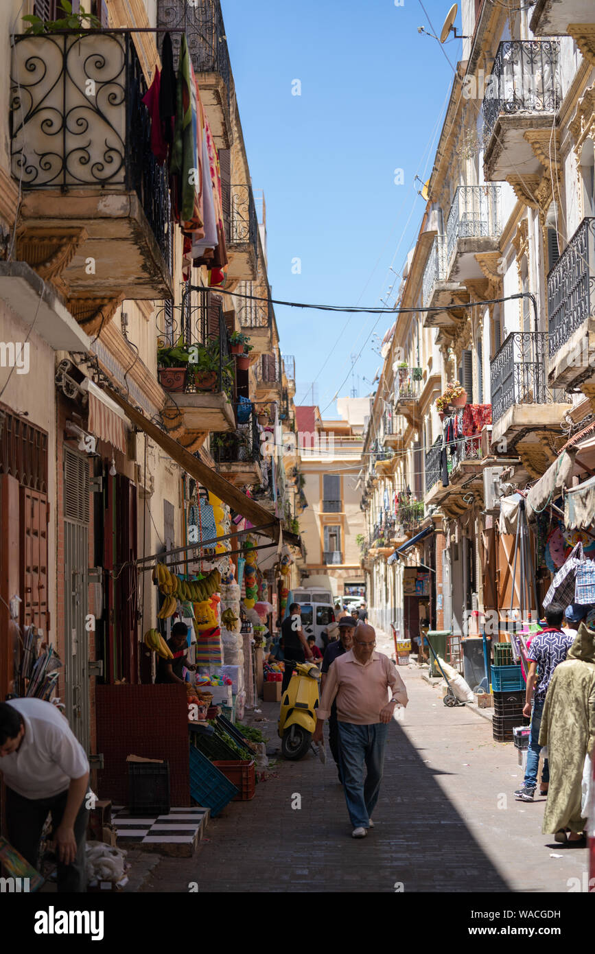 Jewish Quarter. Tangier, Morocco Stock Photo - Alamy