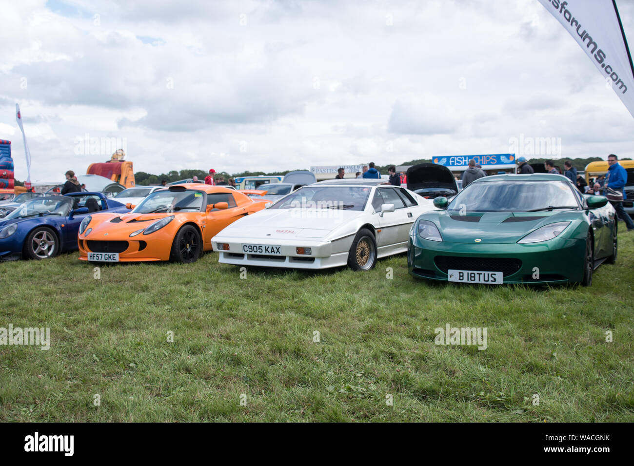 Supercars display at airshow (EDITORIAL USE ONLY Stock Photo - Alamy