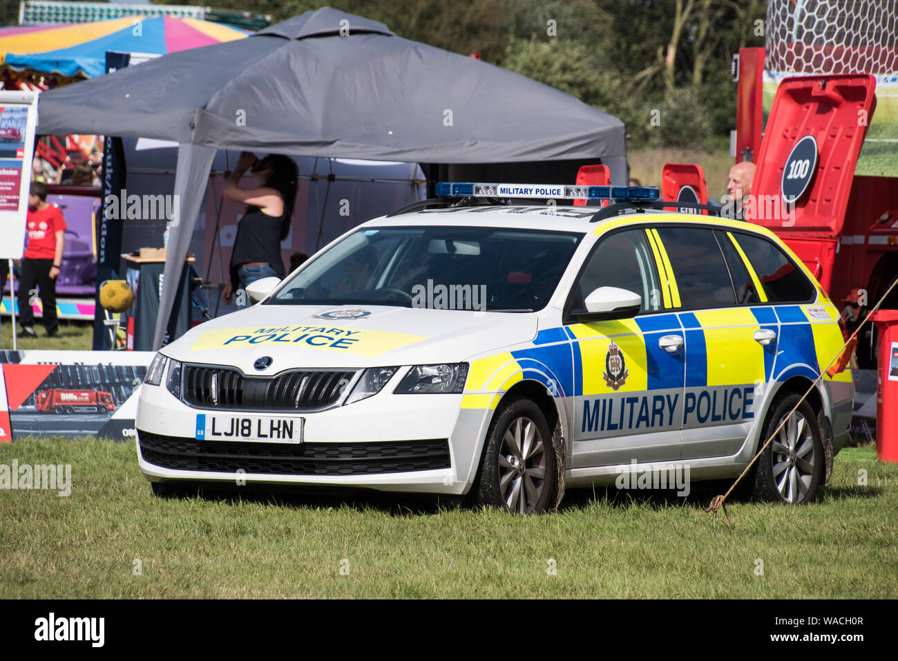 Military Police Car on display at an airshow(EDITORIAL USE ONLY Stock ...