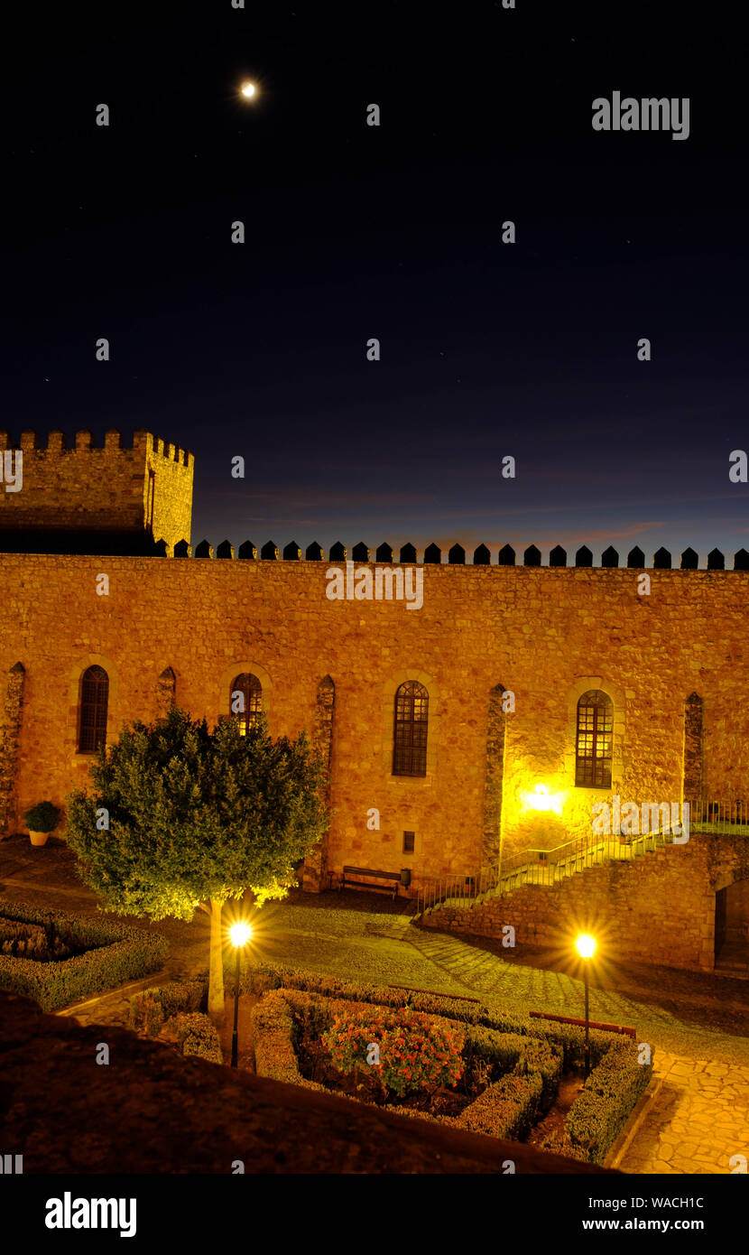 Night Castle Courtyard