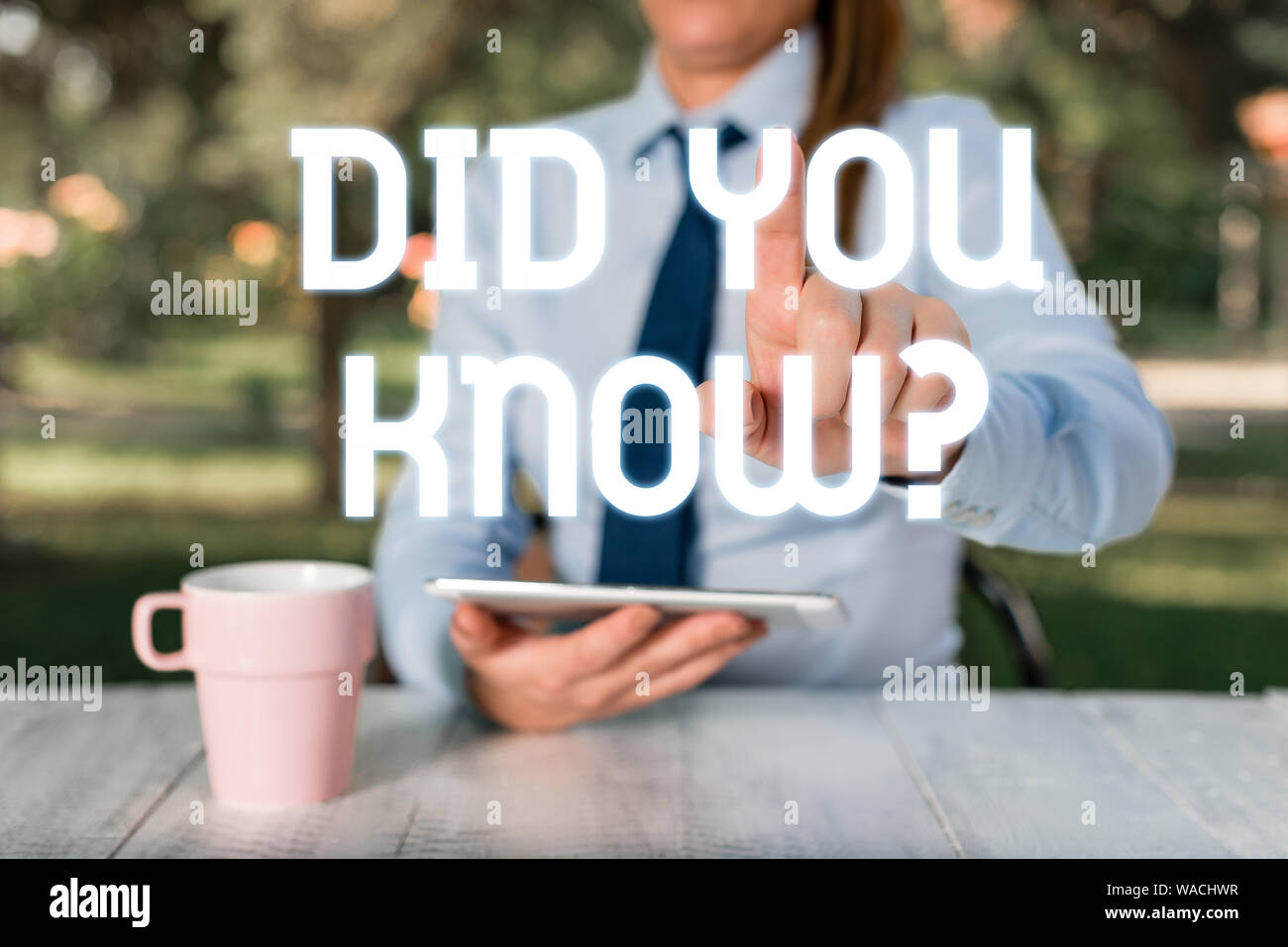 Text sign showing Did You Know Question. Business photo text when you ...