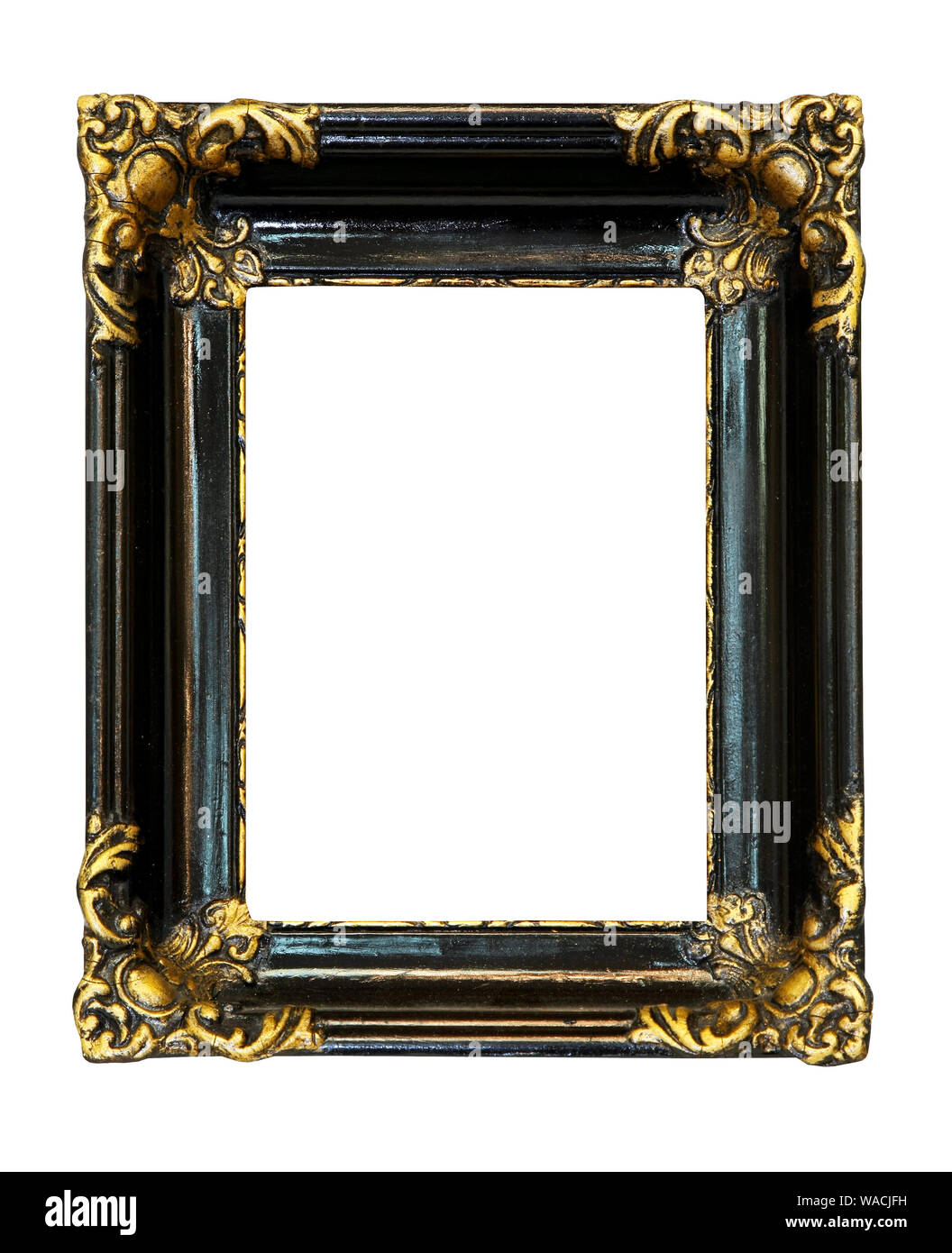 Rectangular old frame isolated included clipping path Stock Photo - Alamy