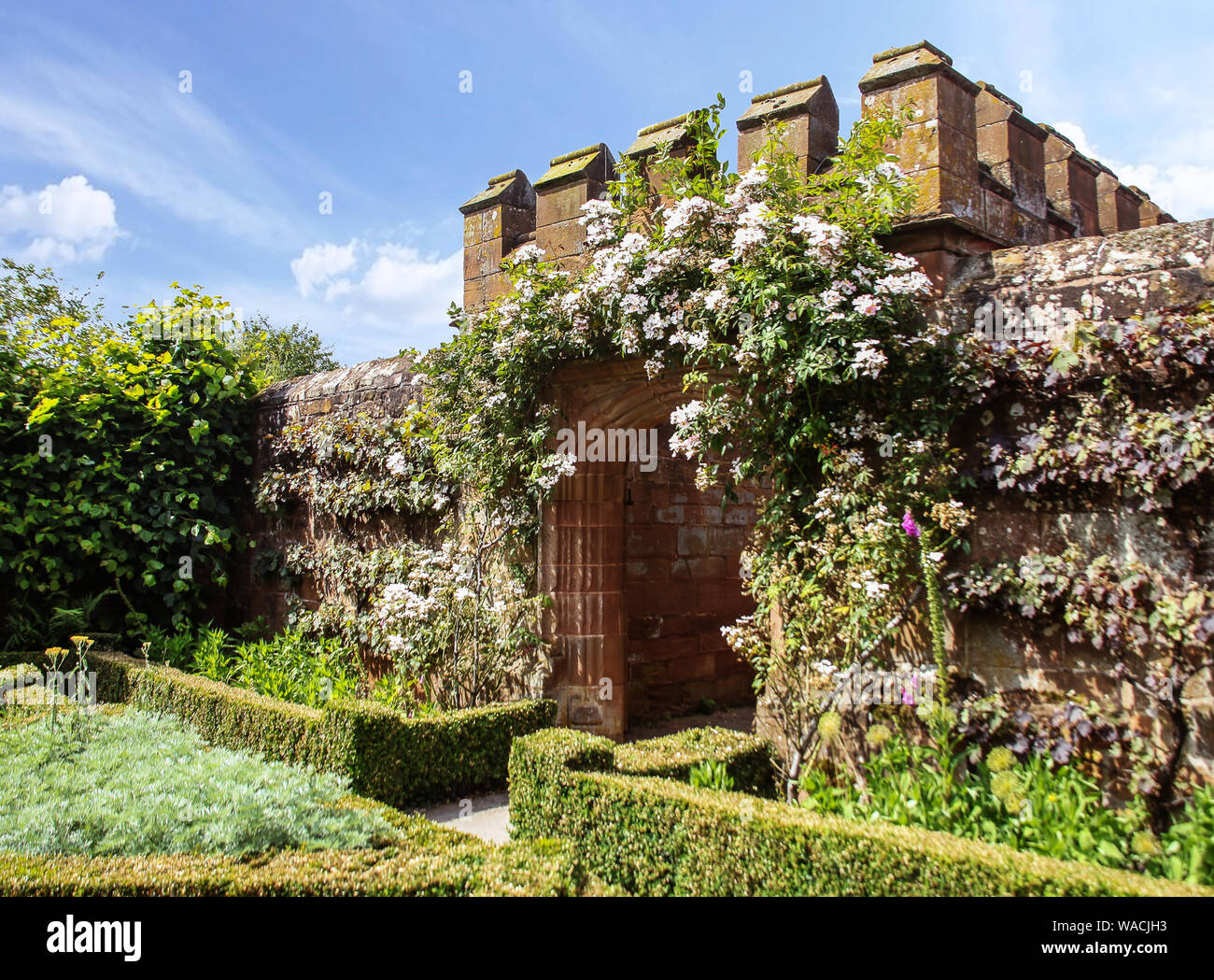 Flowery entrance at Kenilworth Castle Stock Photo - Alamy