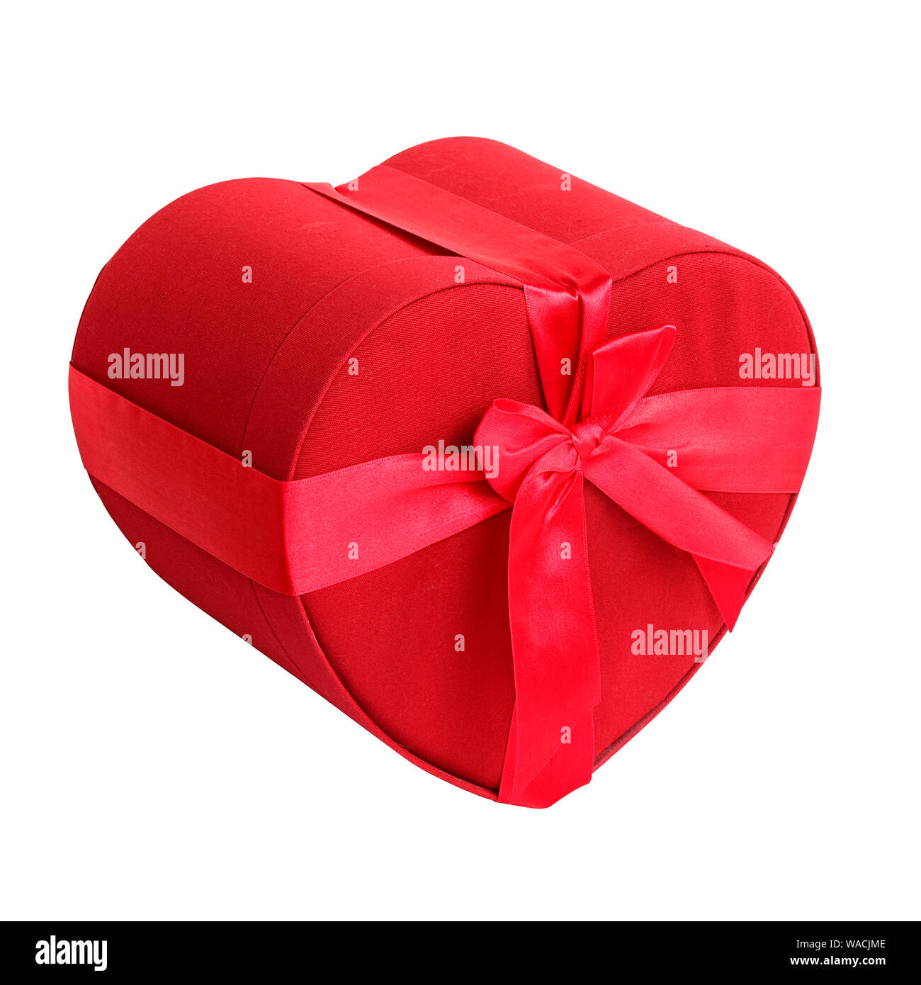 Red heart box isolated included clipping path Stock Photo - Alamy
