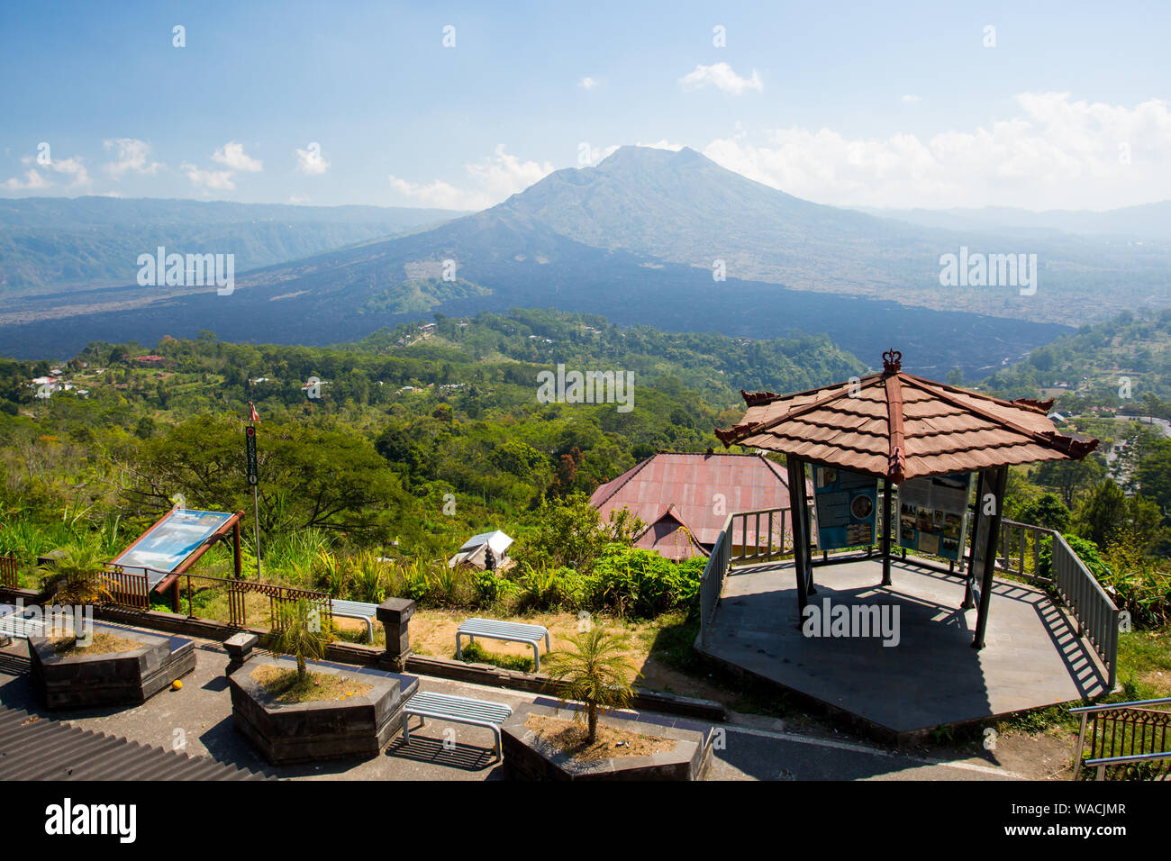 Mt Batu View Stock Photo - Alamy