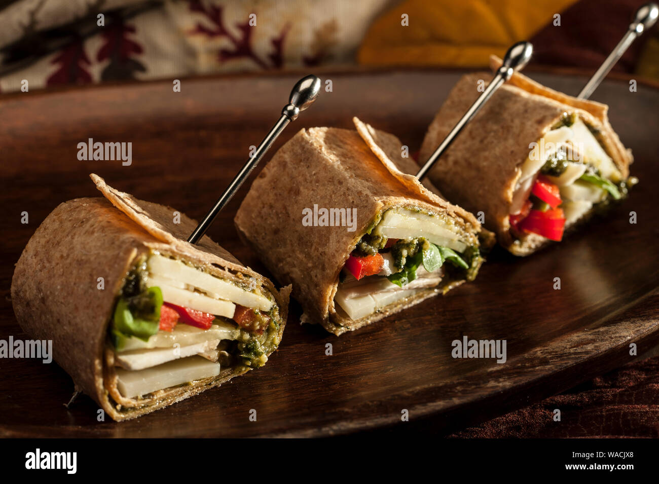 Italian Vegi Wrap Stock Photo - Alamy